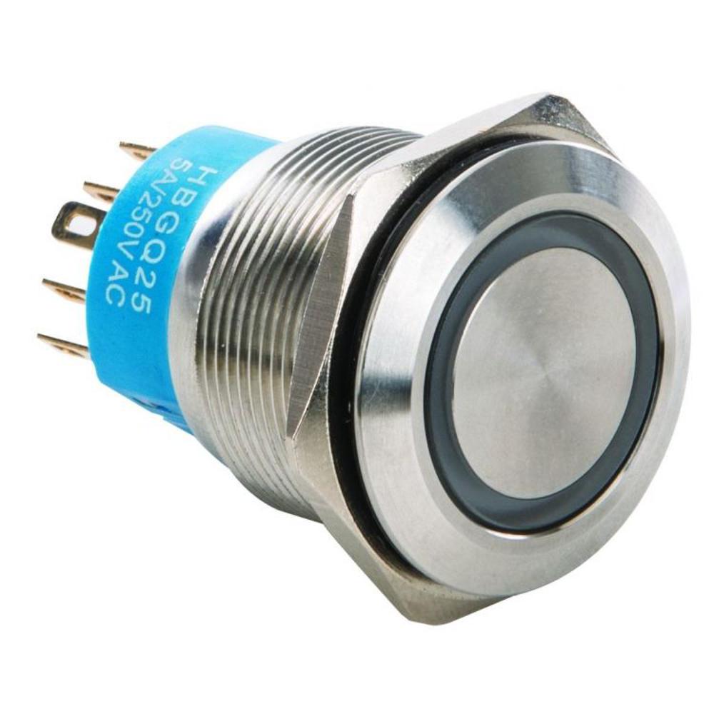 Switch Push Metálico Color Luz, 5A, STEREN : Precio Guatemala